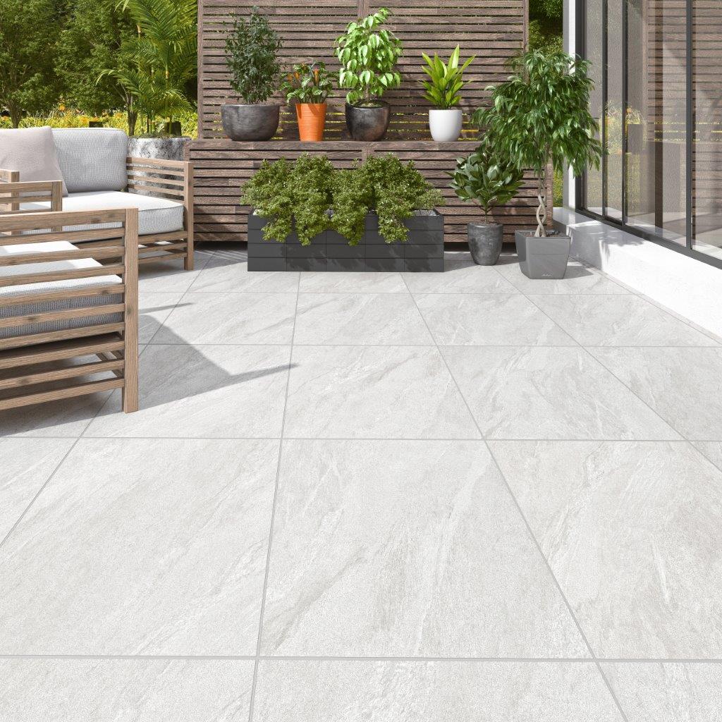 Forest Grey Outdoor Tiles UK 2cm Porcelain | Axar Tiles