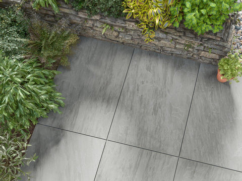 Moon Grey Outdoor Tiles UK 2cm Porcelain | Axar Tiles